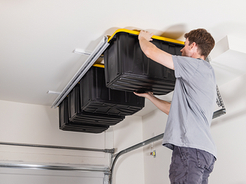 Ceiling-Mounted Sliding Storage | Ceiling SAM® – CeilingSAM